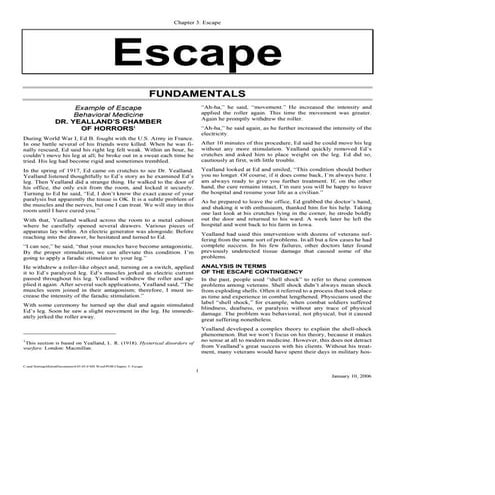 Chapter 3: Escape | PDF