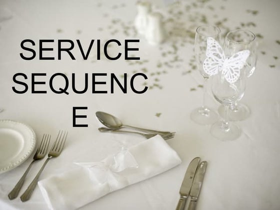 Sequence Of Service- Restaurants | PPT