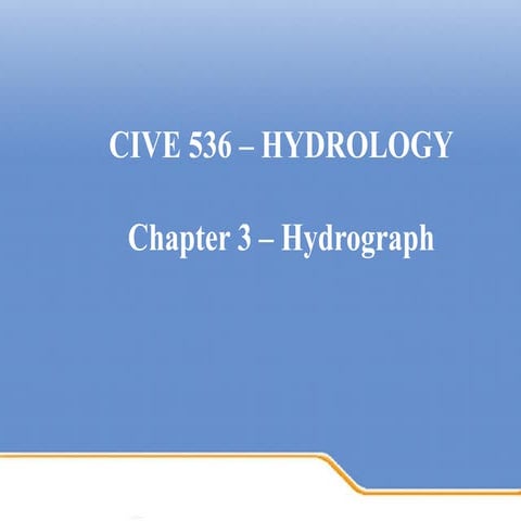 Hyetograph and hydrograph analysis | PPTX