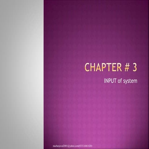 Chapter 3 input and out put devices | PPTX