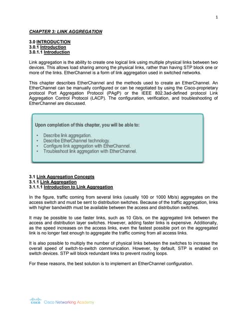 Lecture3_LinkAggregation LinkAggregation | PPT