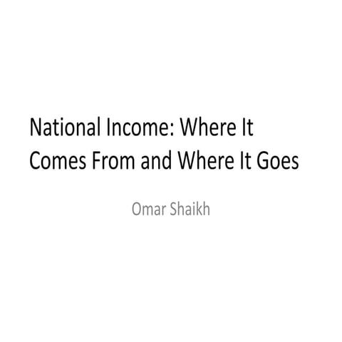 Chapter 3 national income | PPT