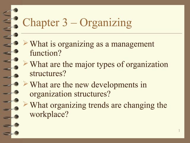 Chapter 3 organizing introduction | PPT Chapter 3 organizing introduction | PPT
