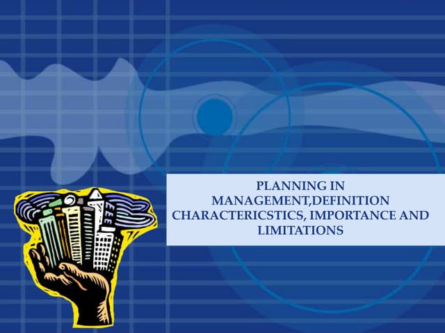 Importance/significance of planning | PDF