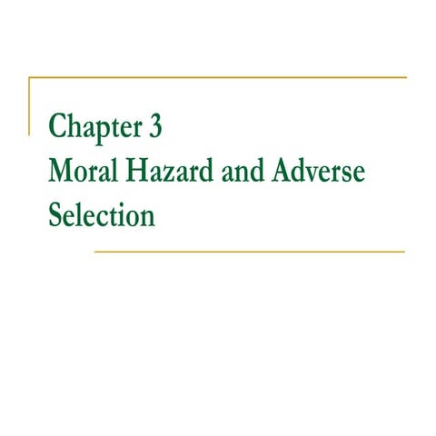 Chapter 3 risk | PPT