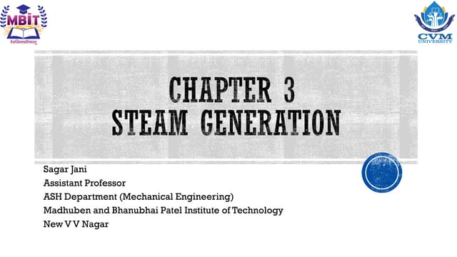 Formation and properties of steam | PPTX