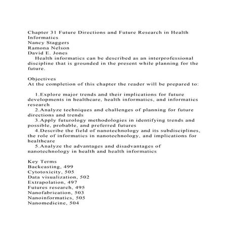 Chapter 31 Future Directions and Future Research in Health Informa.docx