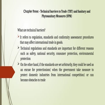 Sanitary and phytosanitary measures | PPTX