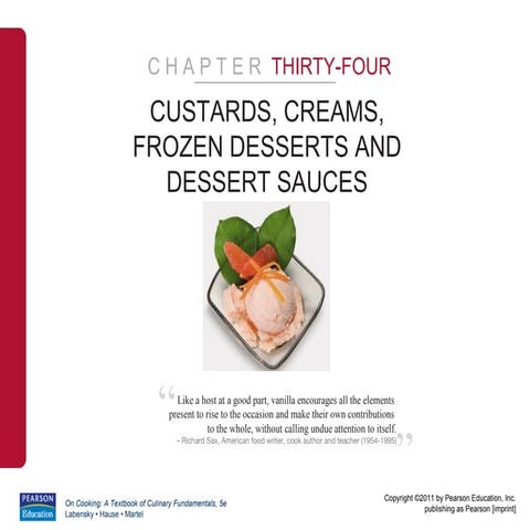 Chapter 34 | PPT | Desserts and Baking | Food & Drink