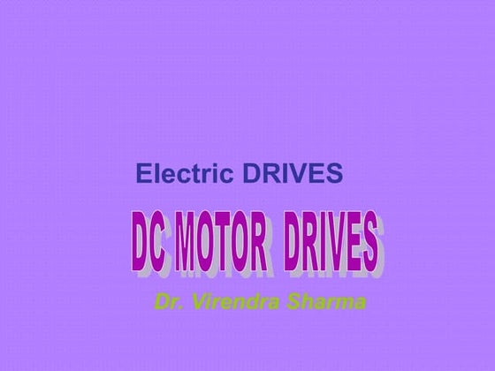 SEPARATELY EXCITED & SHUNT DC MACHINES | PPT