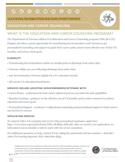 VRE, Ch. 31, for Veterans | PDF