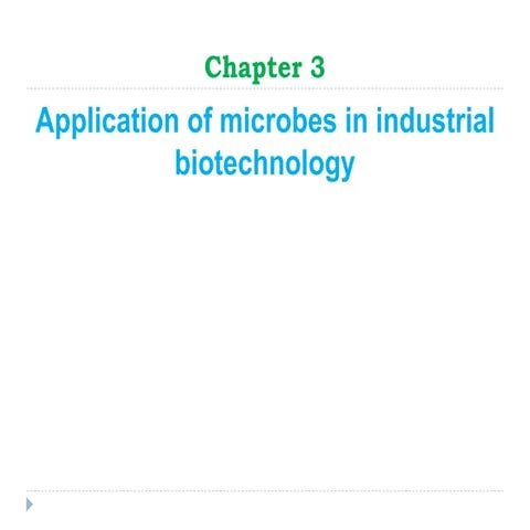 Chapter 3 Application of microbes in industrial biotechnology.pptx