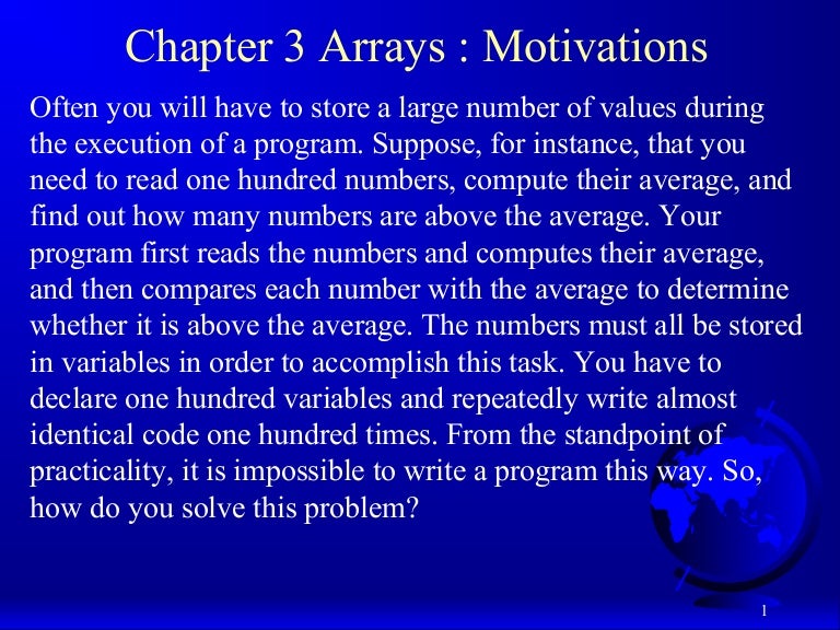 Chapter 3 Arrays In Java