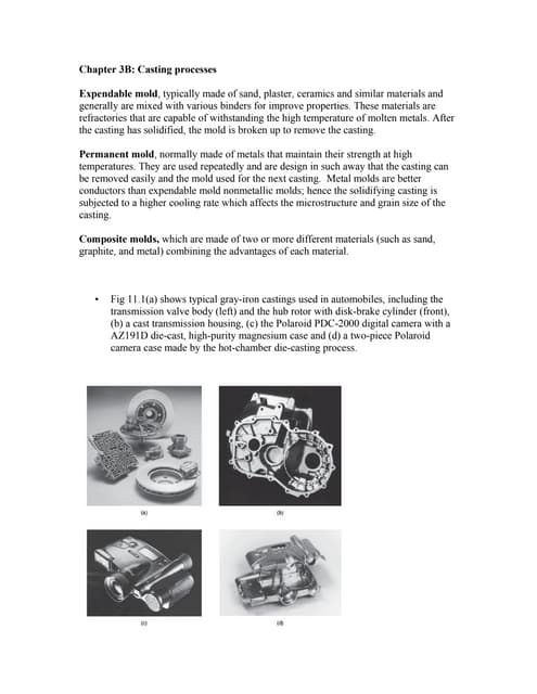 Design Consideration For Casting | PPTX