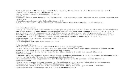 Biology Annotated Bibliography