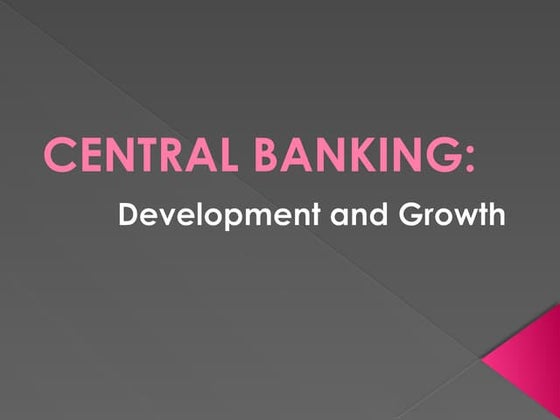 Chronological Events: Central Banking in the Philippines | PPT