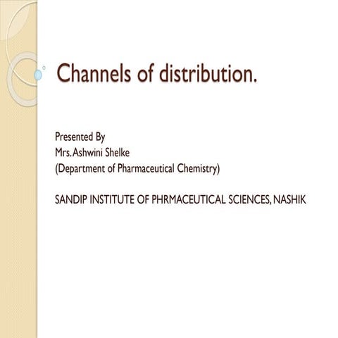 Chapter 3 channels of distribution | PDF