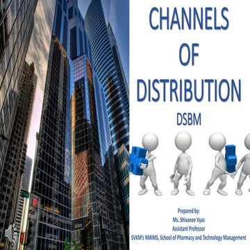 DSBM Chapter 3: Channels of Distribution | PPT