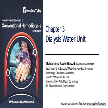 Hemodialysis: Chapter 3, Dialysis Water Unit - Dr.Gawad | PDF