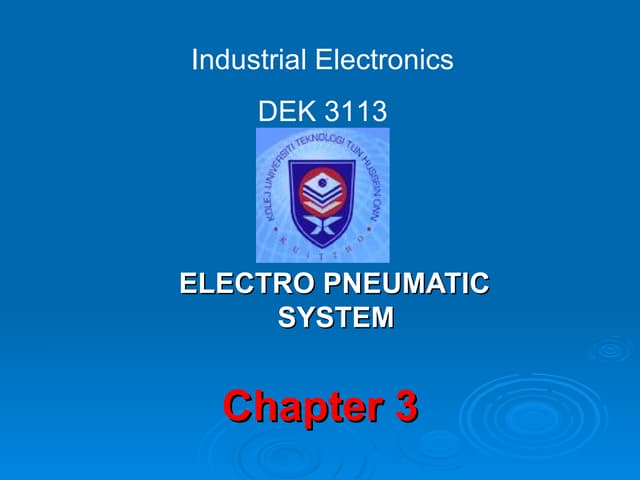 Electro-Pneumatics | PDF