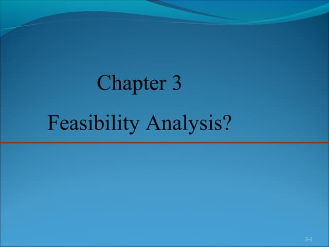 Feasibility study presentation | PPTX