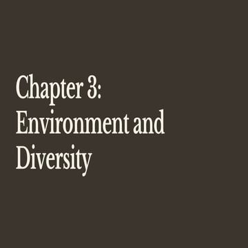 Chapter 3 Environment and Diversity in the workplace | PPT