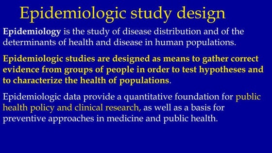 Observational study design | PPTX