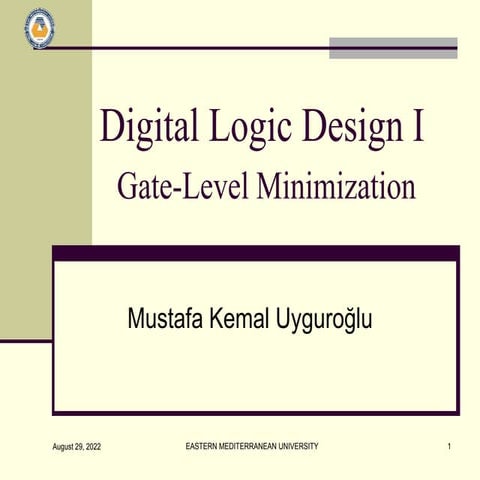 Chapter 3 Gate Level Minimization Ppt Programming Languages Computing