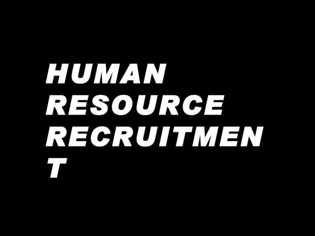 Human resource management ppt | PPTX