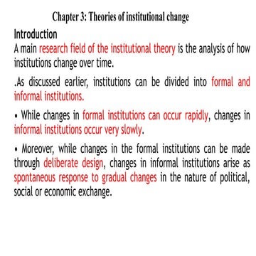 Chapter 3 institutional change.pptx YADN | PPTX