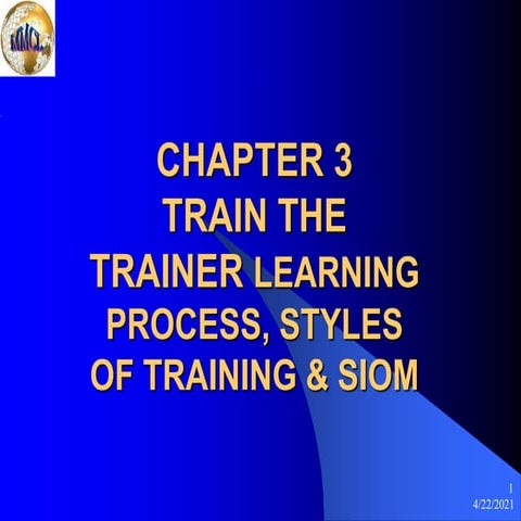 CHAPTER 3 INTRODUCTION TO LEARNING PROCESS | PPT