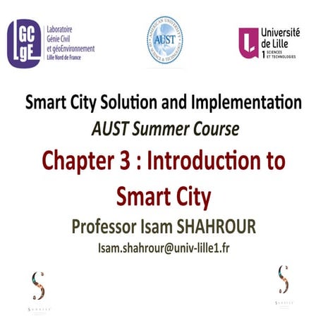 Chapter 3 introduction to the smart city concept, AUST 2015 | PPT