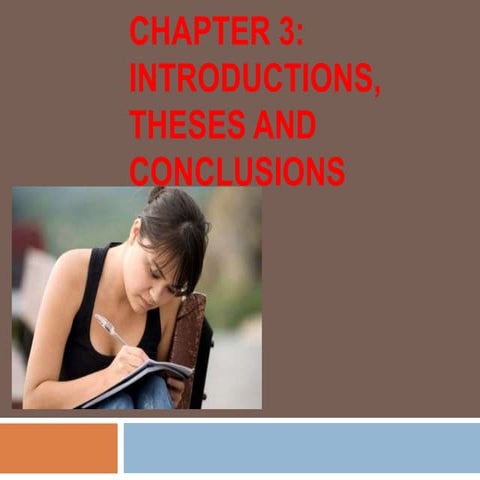 Chapter 3 intros theses conclusions | PPT