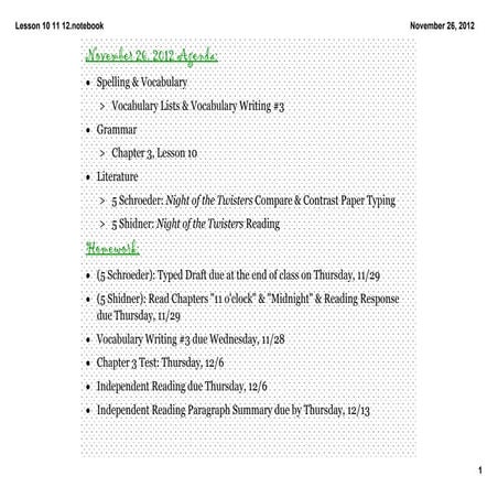 Unit 3, Lesson 10 | PDF | Homework and Study | Education