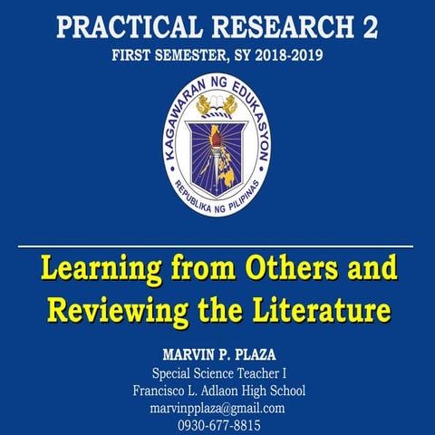 Chapter 3_Literature Review Power Point Presenttaion | PPT