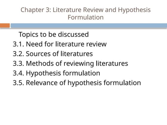 Types of literature review | PPT