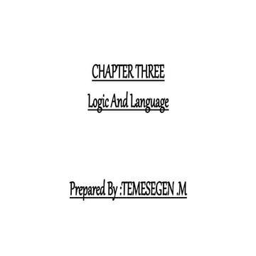 Chapter Logic and Critical thinking chap | PPT