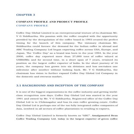 ccd company profile | DOCX