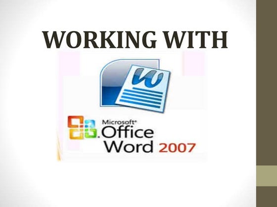 Word 2010 tutorial | PDF | Desktop Publishing | Computer Software and ...