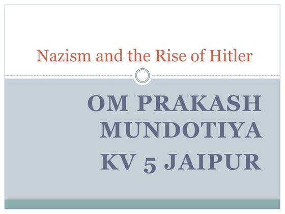 Mnemonic learning Y11 - 12 good parts of hitler's rule | PPT