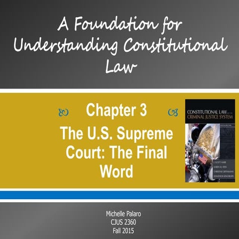 Constitutional Issues - Chapter 3 | PPTX