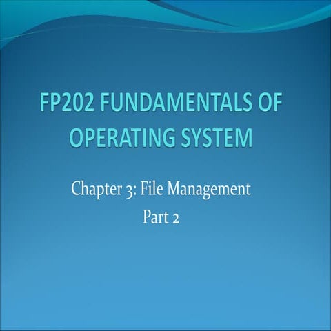 Chapter 3 part 2 | PPT | Operating Systems | Computer Software and ...