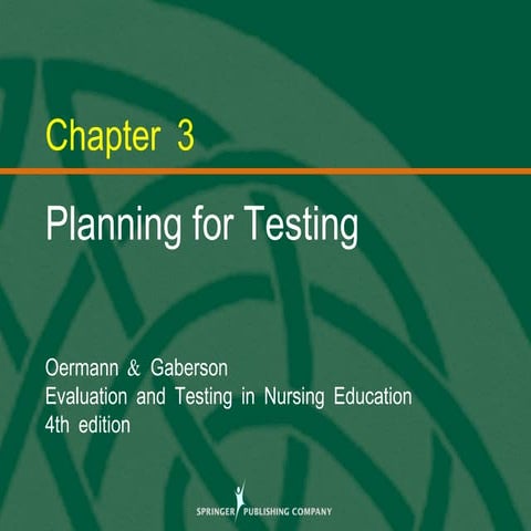 Chapter 3 ppt eval & testing 4e formatted 01.10 kg edits + mo + kg ...