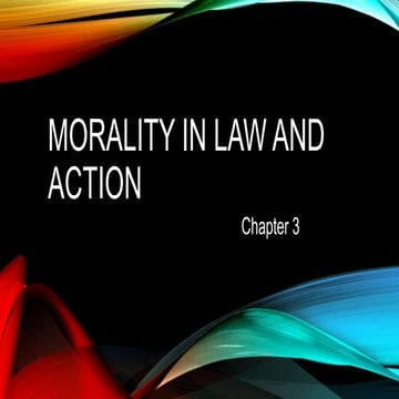 Morality Chapter 3 | PPTX