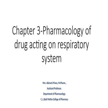 Chapter 3 respiratory system and its disease | PPTX