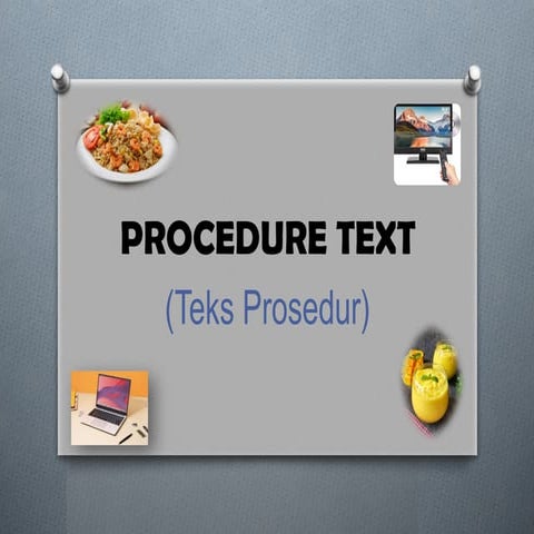CHAPTER 3 MEMAHAMI TEKS FUNGSIONAL PROCEDURE TEXT | PPTX