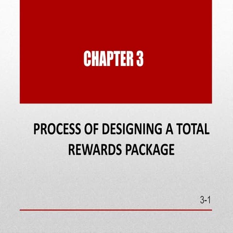 Chapter 3 process of designing a total rewards package | PPTX