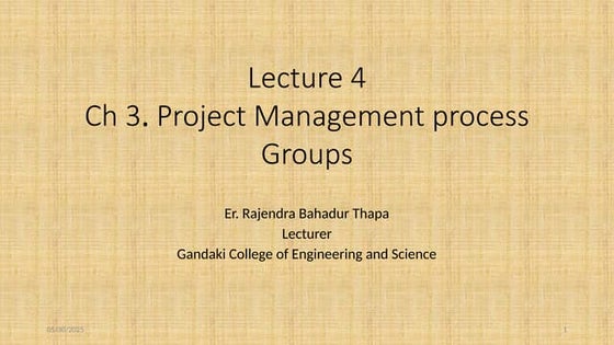 Basics of the PMP Process Group - Project Management | PPTX