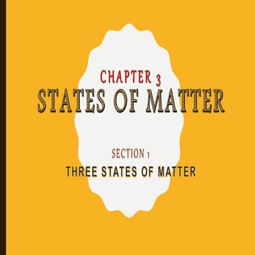 Chapter 3 states of matter | PPT