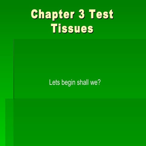 Chapter 3 test (part ii) | PPT